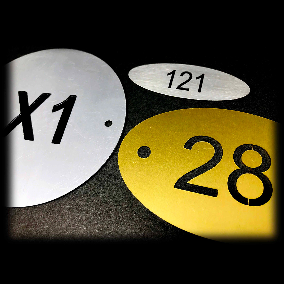 Custom Etched Metal Nameplates, Labels and Tags - Rep Graphic