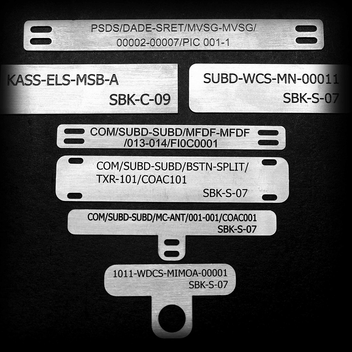 Custom Etched Metal Nameplates, Labels and Tags - Rep Graphic
